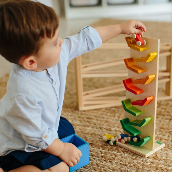 Cascade Tower with Cars Rainbow | KEKA TOYS